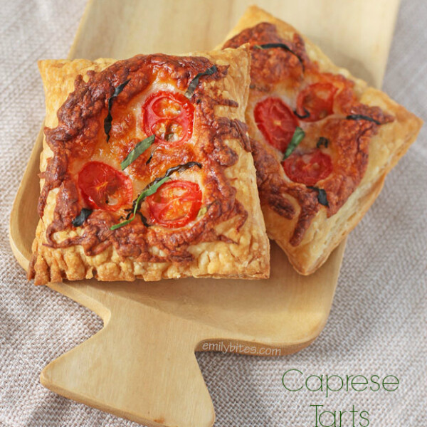 Caprese Tarts - Emily Bites
