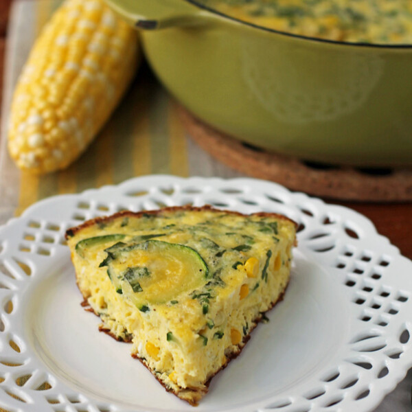 Corn and Zucchini Summer Frittata - Emily Bites