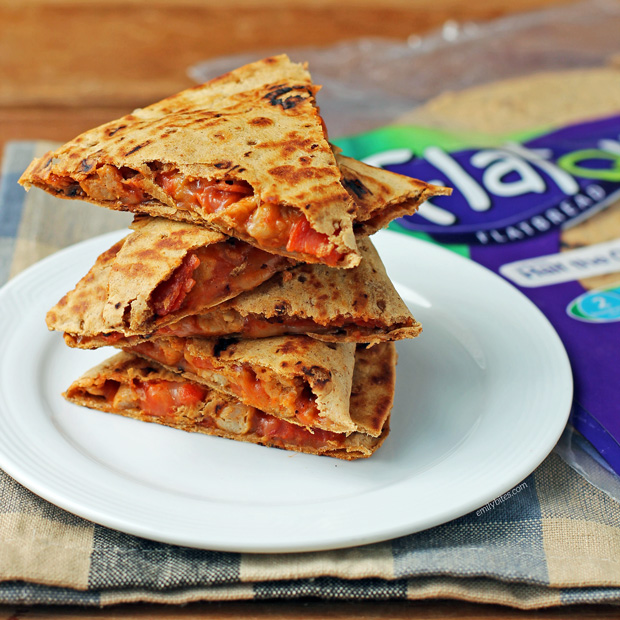 Pepperoni and Sausage Pizzadillas - Emily Bites