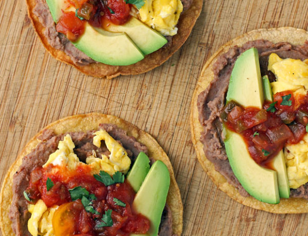 Breakfast Tostadas - Emily Bites