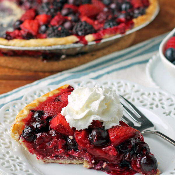 Mixed Berry Pie - Emily Bites