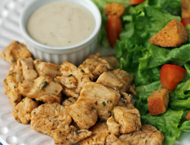 Pickle Brined Chicken Bites - Emily Bites