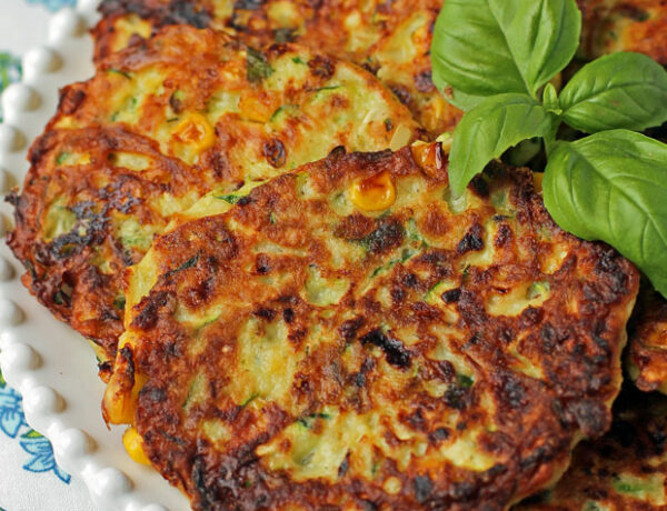 Zucchini Corn Fritters - Emily Bites