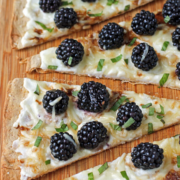 Blackberry Ricotta Flatbread - Emily Bites
